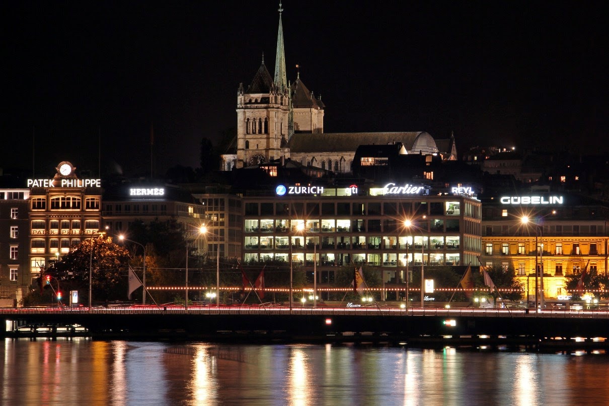 the viewing deck: Geneva City Tour by Day and at Night