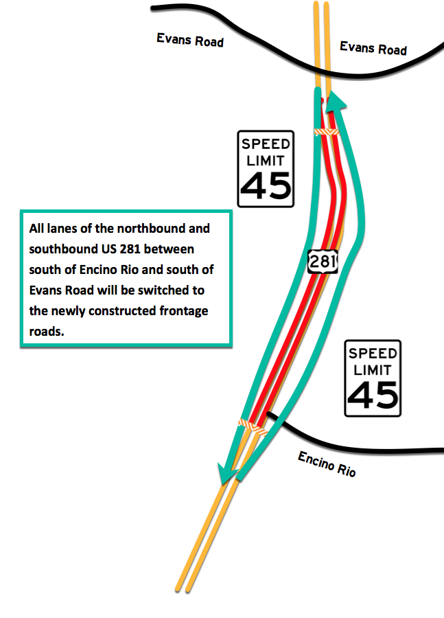 Go Ahead!: US 281 Phase I Expansion Project Milestone: Traffic Switch ...