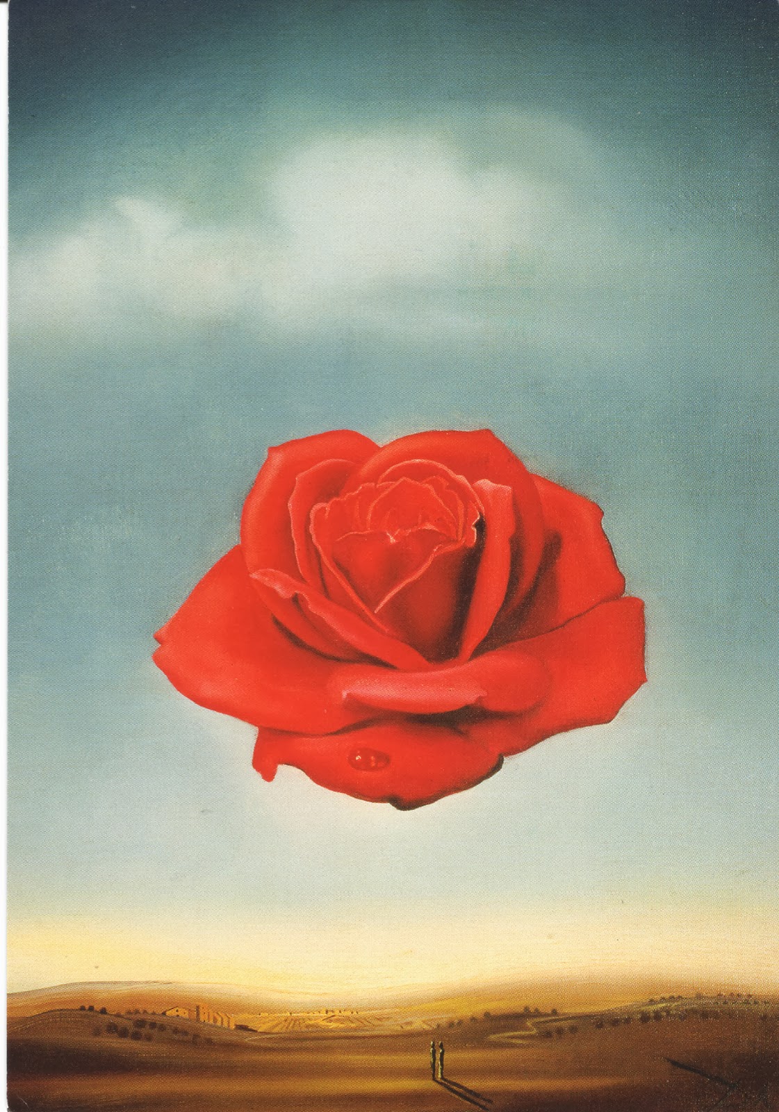 My Postcards: The Meditative Rose - Salvador Dalí