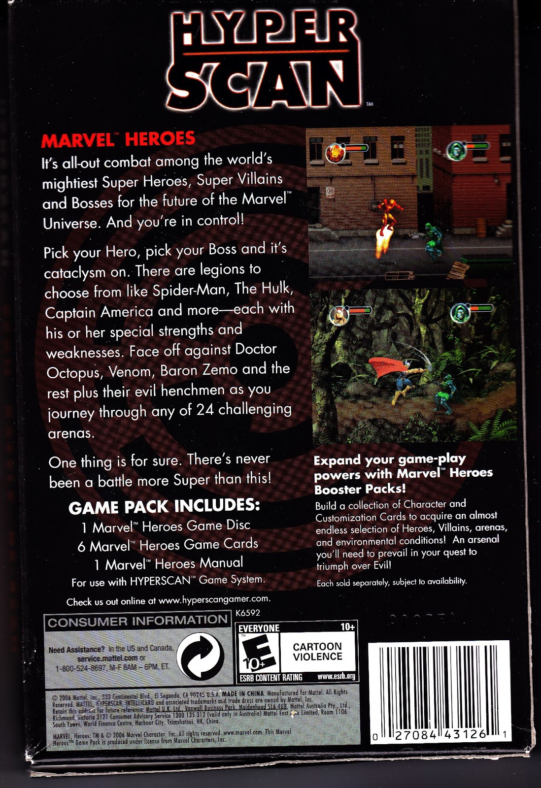 Hyperscan Games: Marvel Heroes