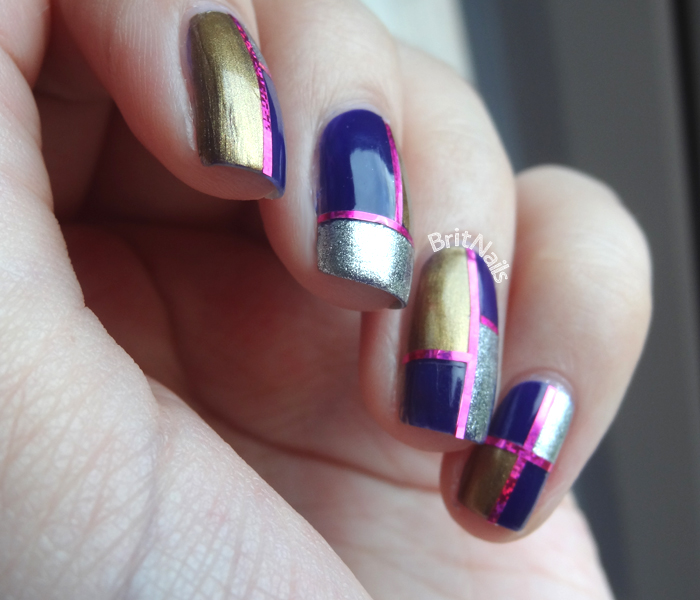 Funky Squares | Brit Nails