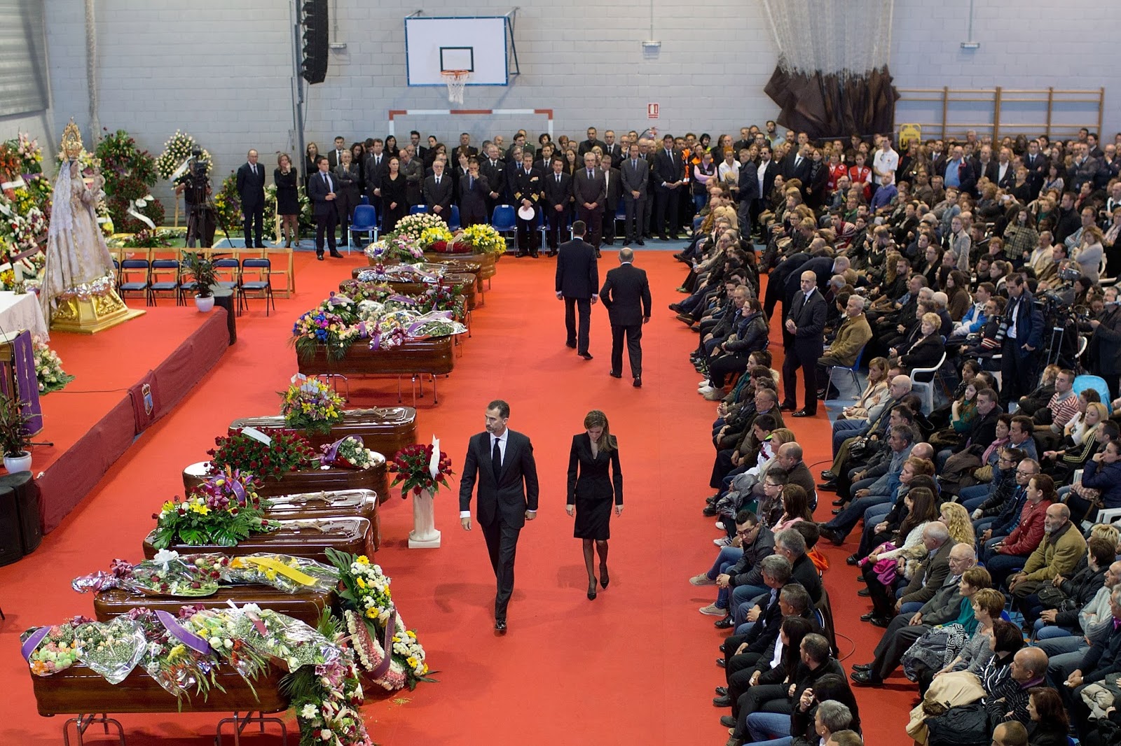 Funeral for the 14 dead In bus accident in Murcia regions