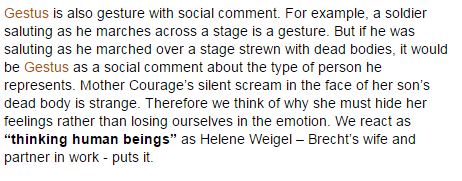 Political Theatre: Brechtian Techniques