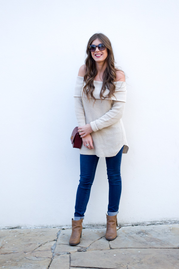 Off The Shoulder Sweater - Chasing Cinderella