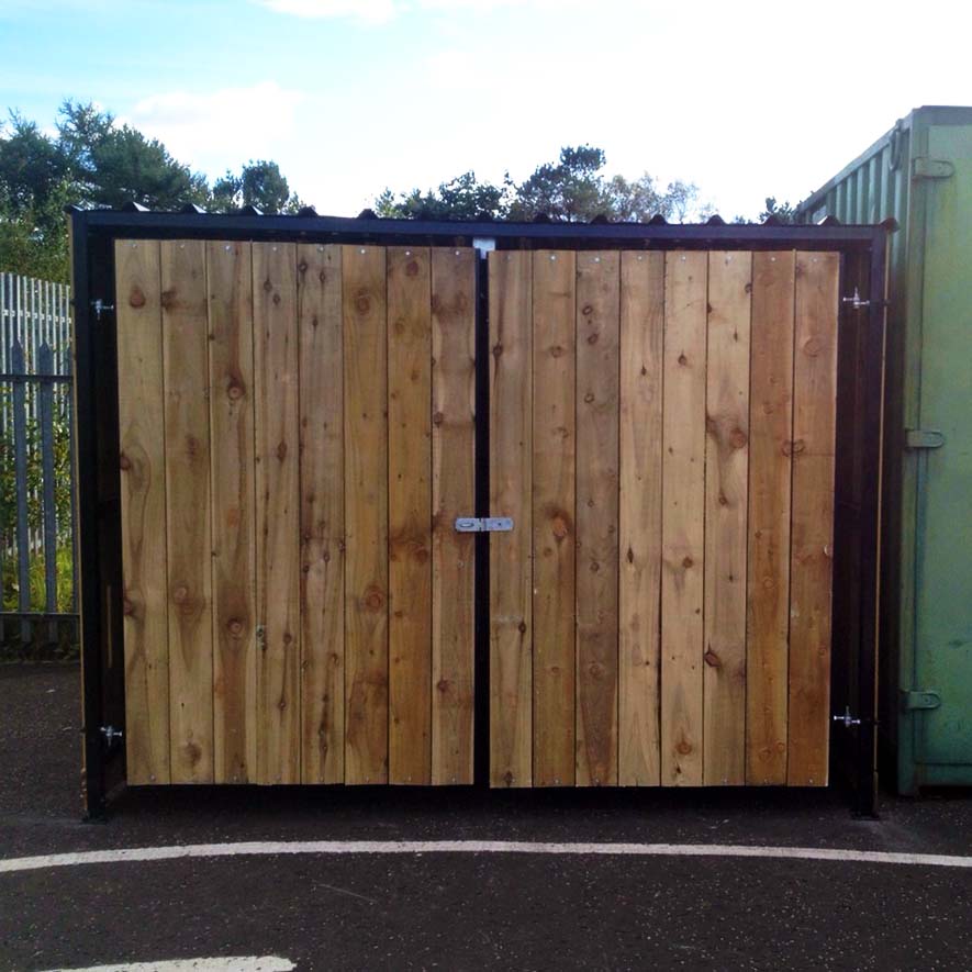 Barricade Fabrications: Hardwood Timber & Steel bin storage compounds ...