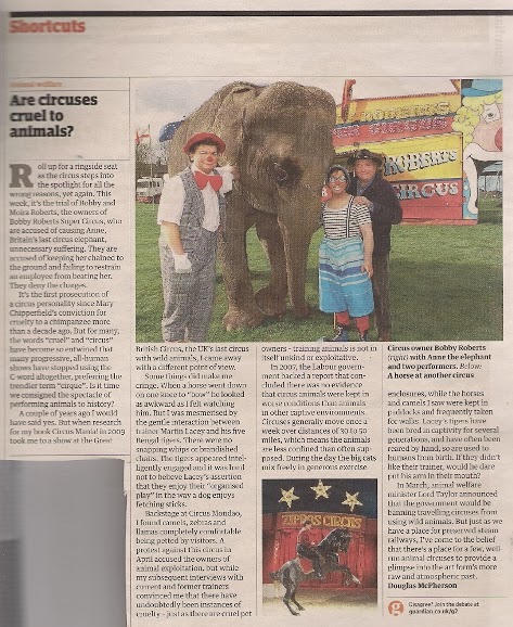 Circus Mania: Circus Mania author Douglas McPherson TV debut in The ...