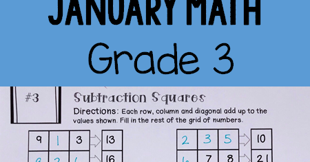 Kelly McCown: 3rd Grade January Math
