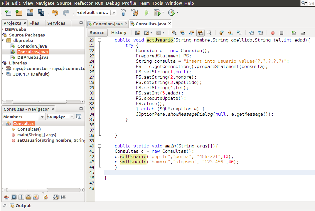 Coderopro Conexion A Base De Datos Con Netbeans Y Xampp Linux