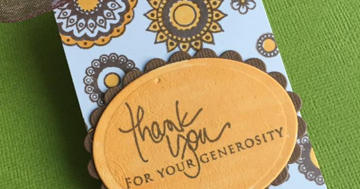 A Crafting Niche: Thank You For Your Generosity Tag