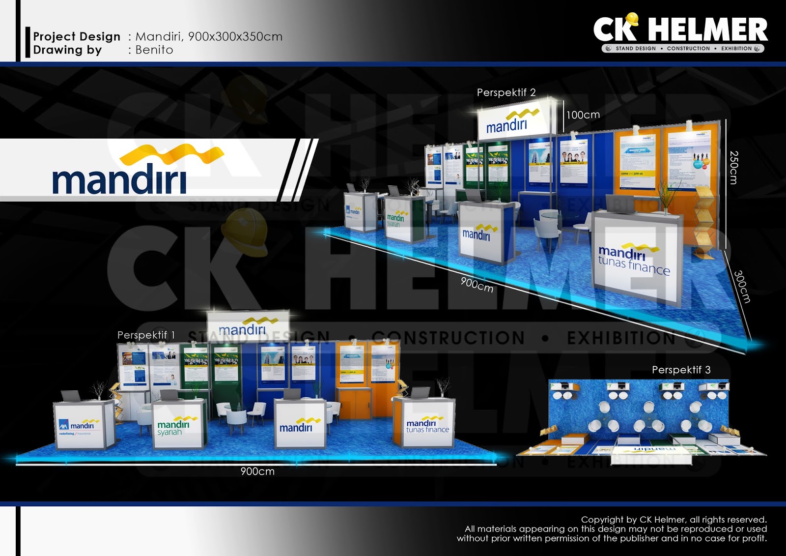CK HELMER: Desain Booth Bank Mandiri