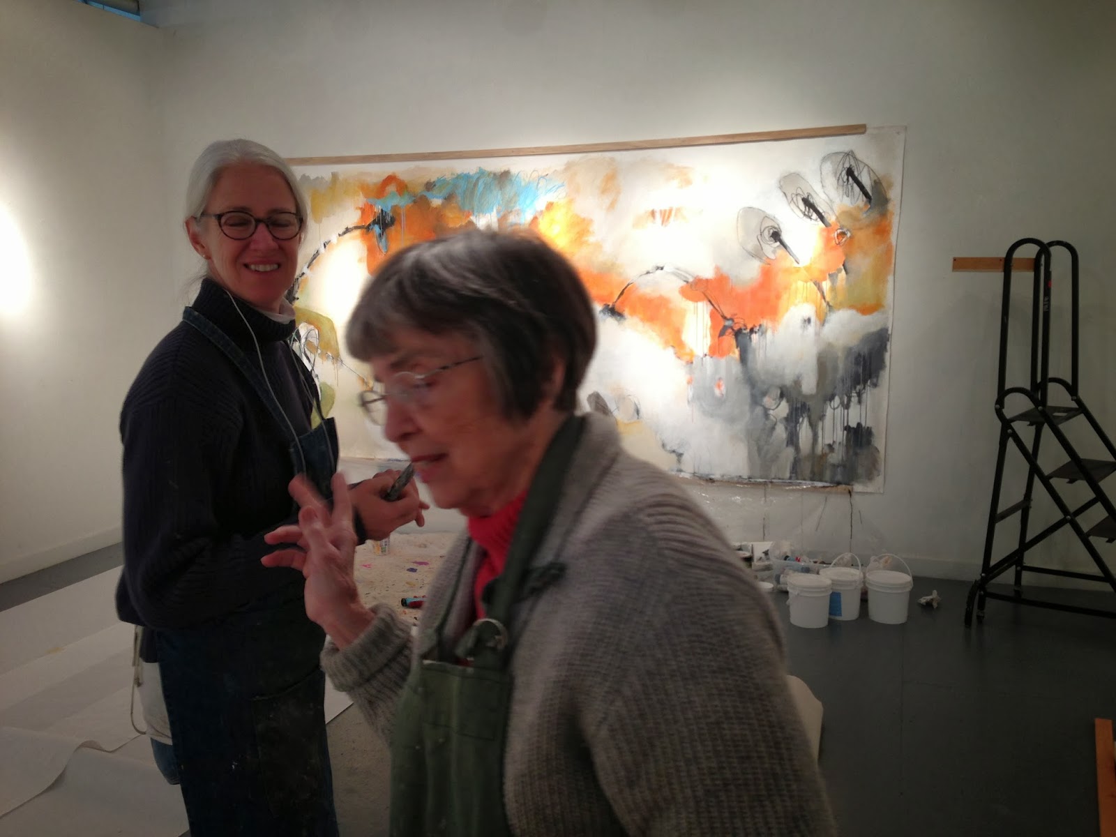 if ART Gallery: LAURA SPONG & EILEEN BLYTH The Big Paint Installation ...