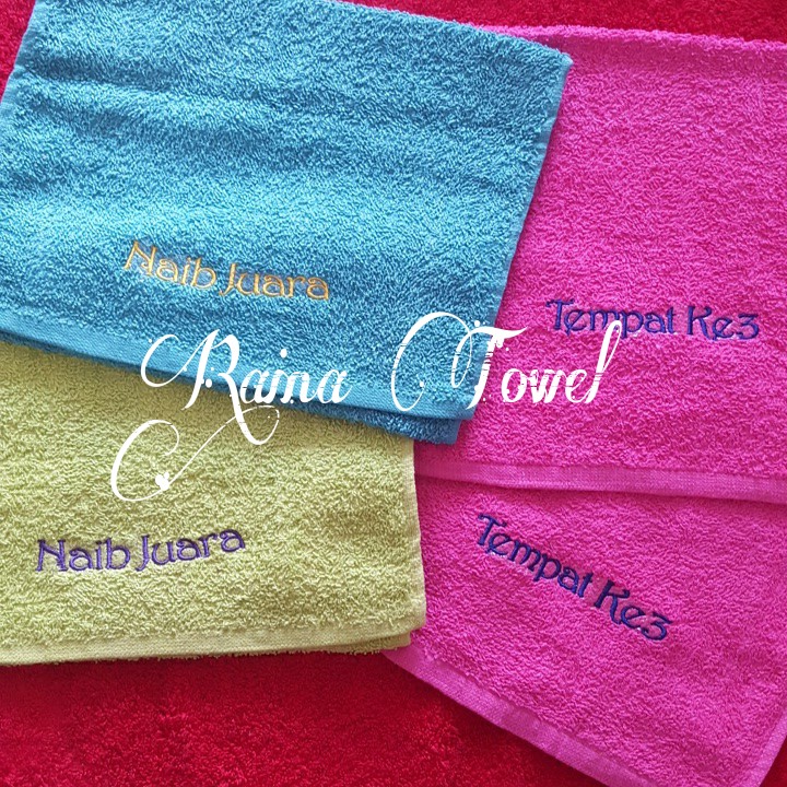 Tempahan tuala sulam