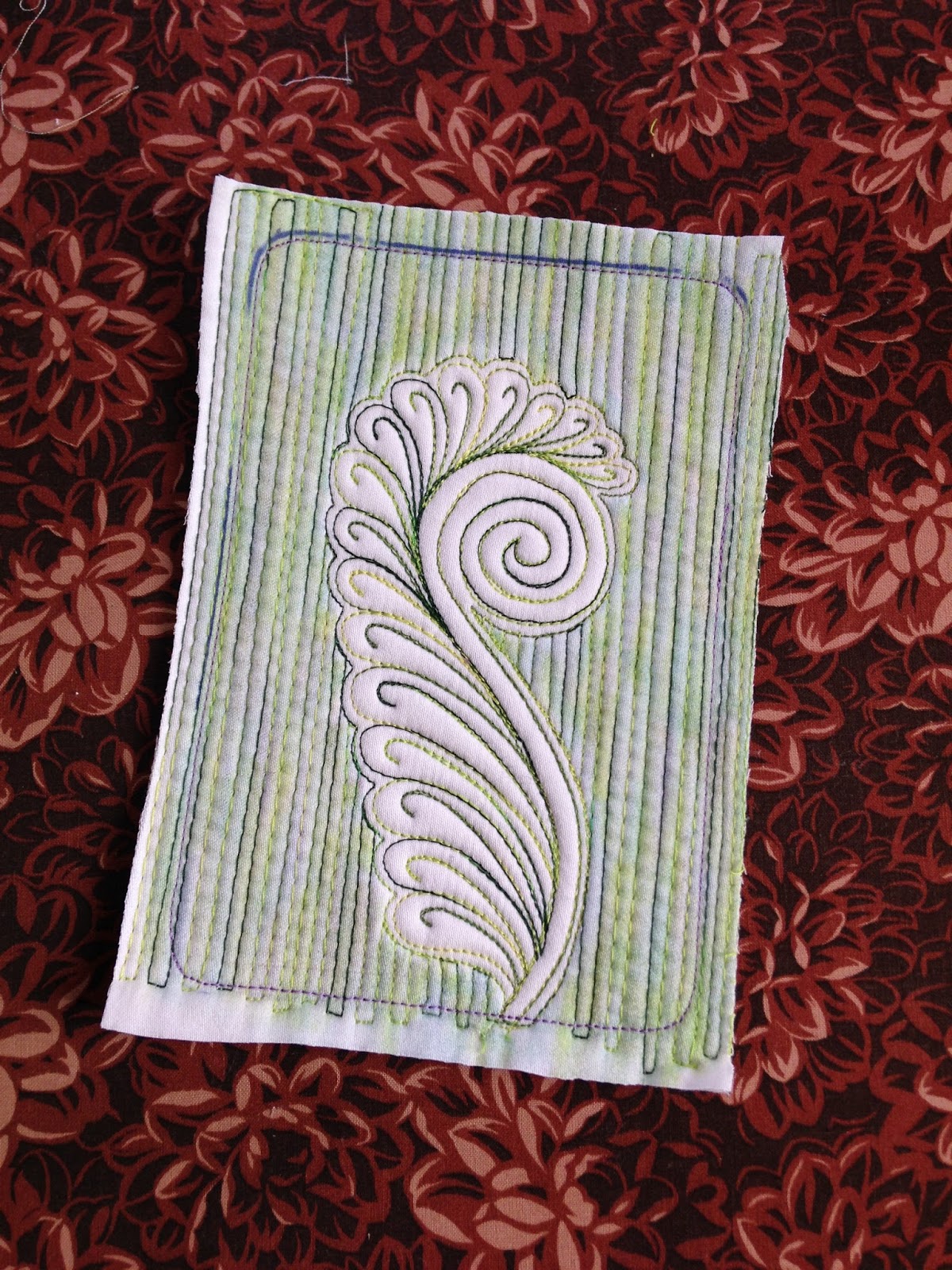 Quilt to the Edge....: Quilted Postcard Tutorial