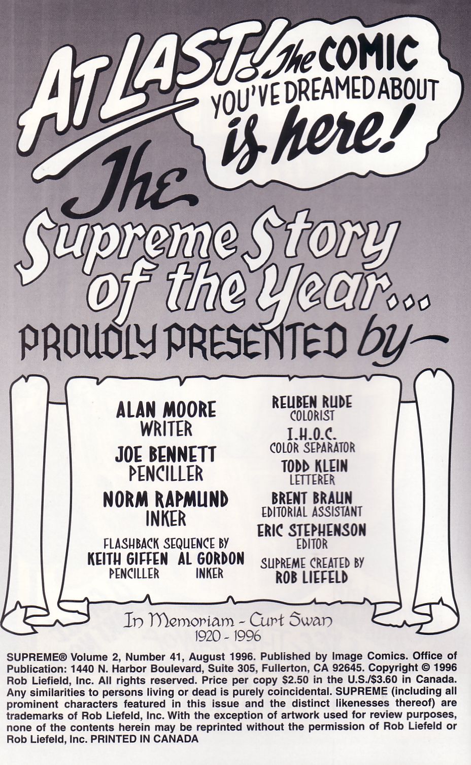 Alan Moore's Forgotten Awesome: Weekly reading: Supreme #41