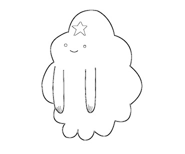 #13 Lumpi Space Princess Coloring Page