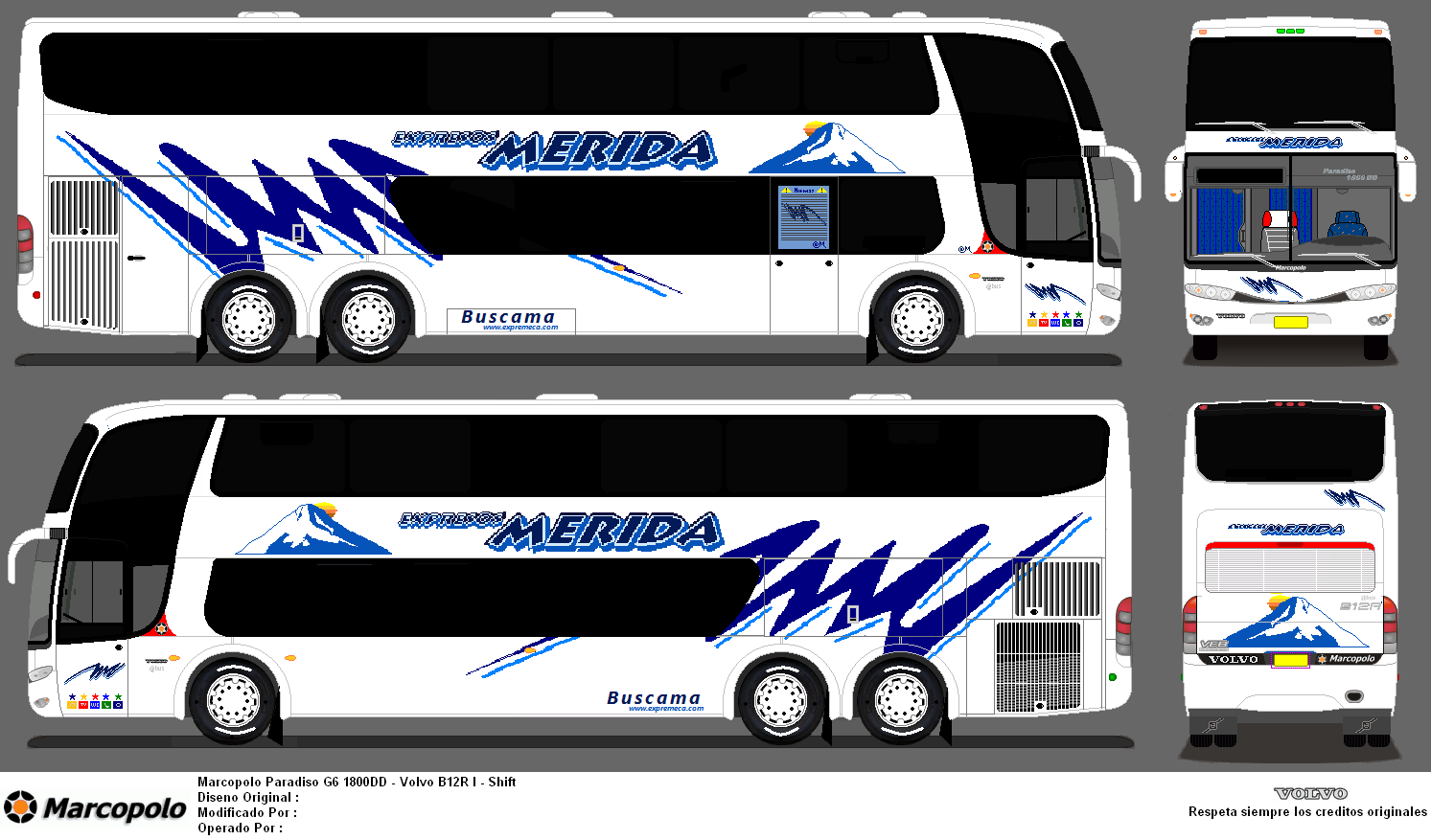 Diseños Autobuses VNZLA: EXPRESOS MERIDA