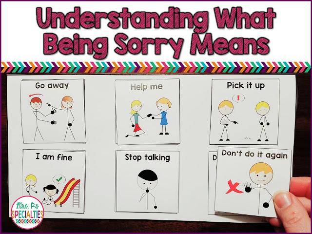 Help Students Understand What Sorry Means · Mrs. P's Specialties