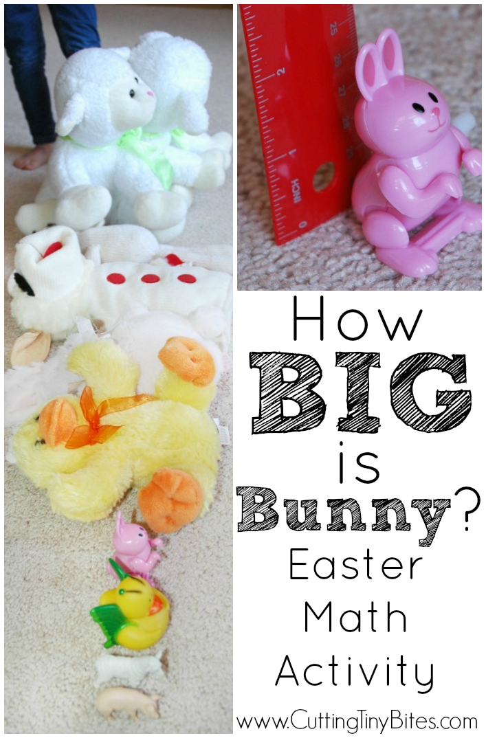 How Big Is Bunny? Easter Math Activity | What Can We Do With Paper And Glue