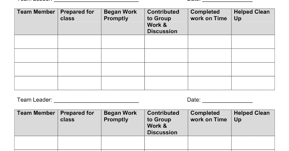 GroupWork Freebie Checklist Proven to Increase Responsibility | Science ...