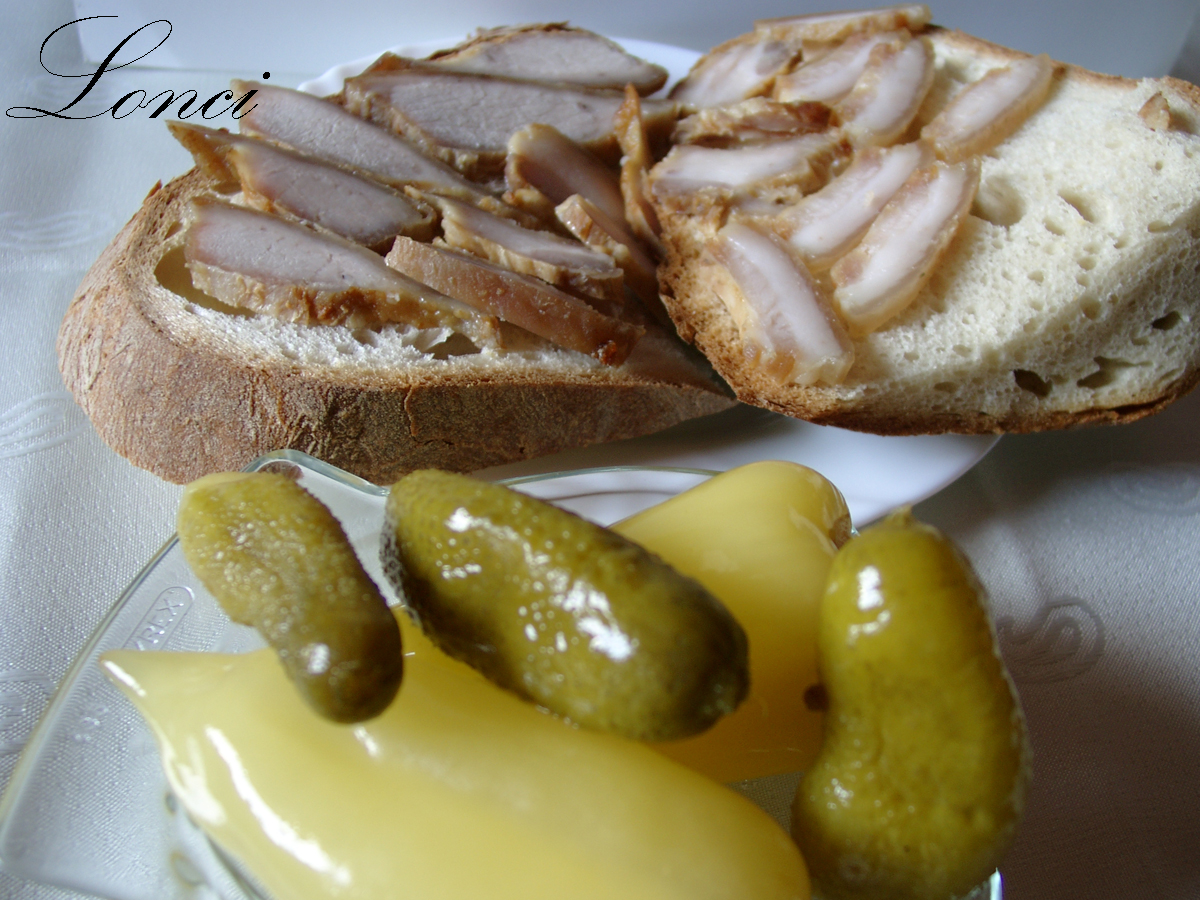 Lonci Vendéglője: Sült szalonna