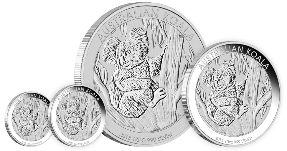 Australia Silver: 2013 Koala Silver Bullion Coins Perth Mint Australia