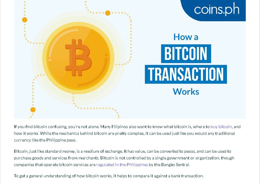How Does a Bitcoin Transaction Work?