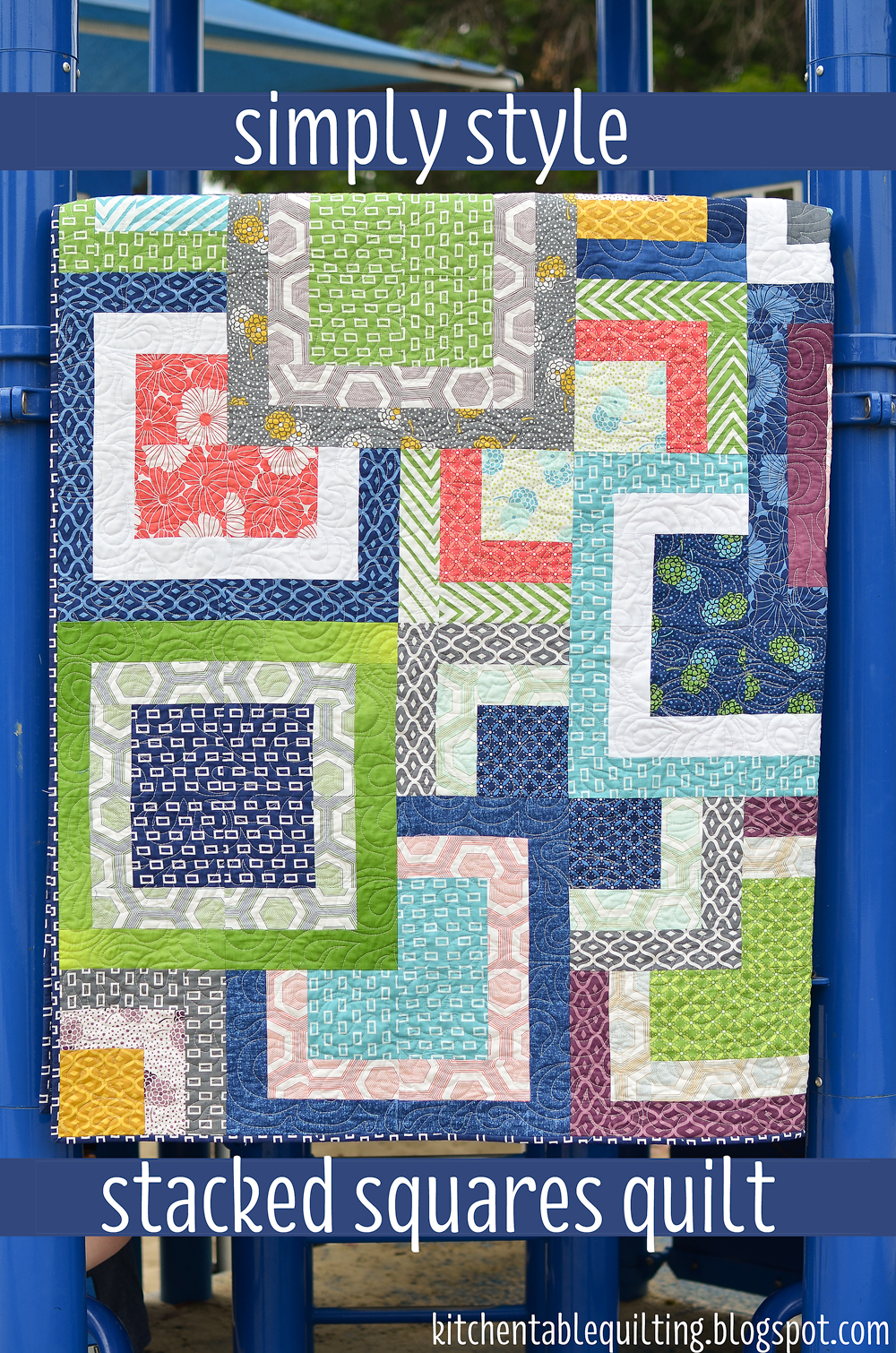 Simply Style Stacked Squares Quilt | Kitchen Table Quilting