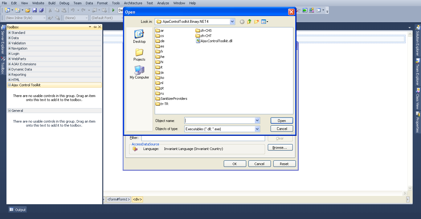 How to install/add Ajax Control Toolkit in Visual Studio - ASPMANTRA ...