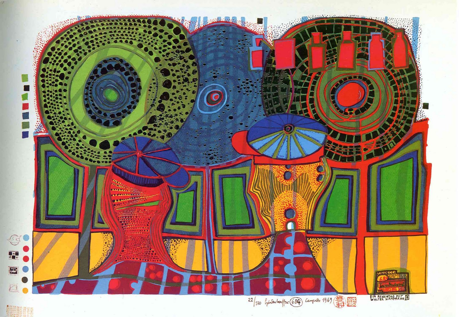 THEY FLY BY NIGHT: friedensreich hundertwasser.