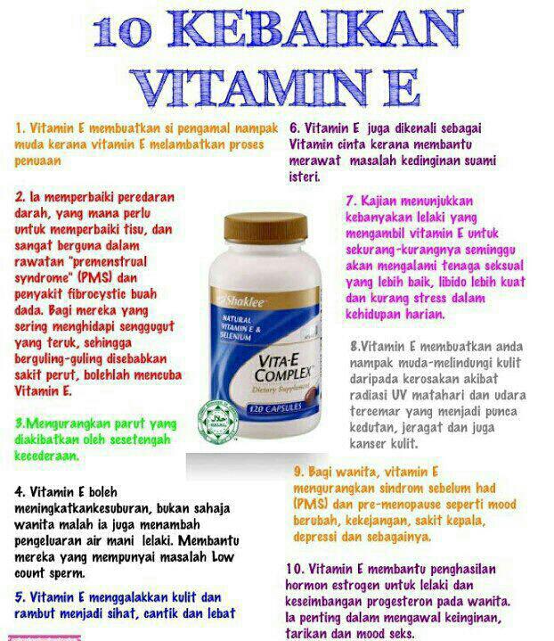 Produk Shaklee: Khasiat dan Keistimewaan Vitamin E Complex - Amizah Azid