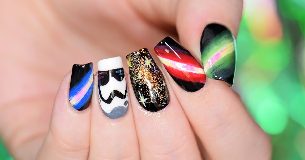 Simply Nailogical: Star Wars nails uh oh I've joined the dark side