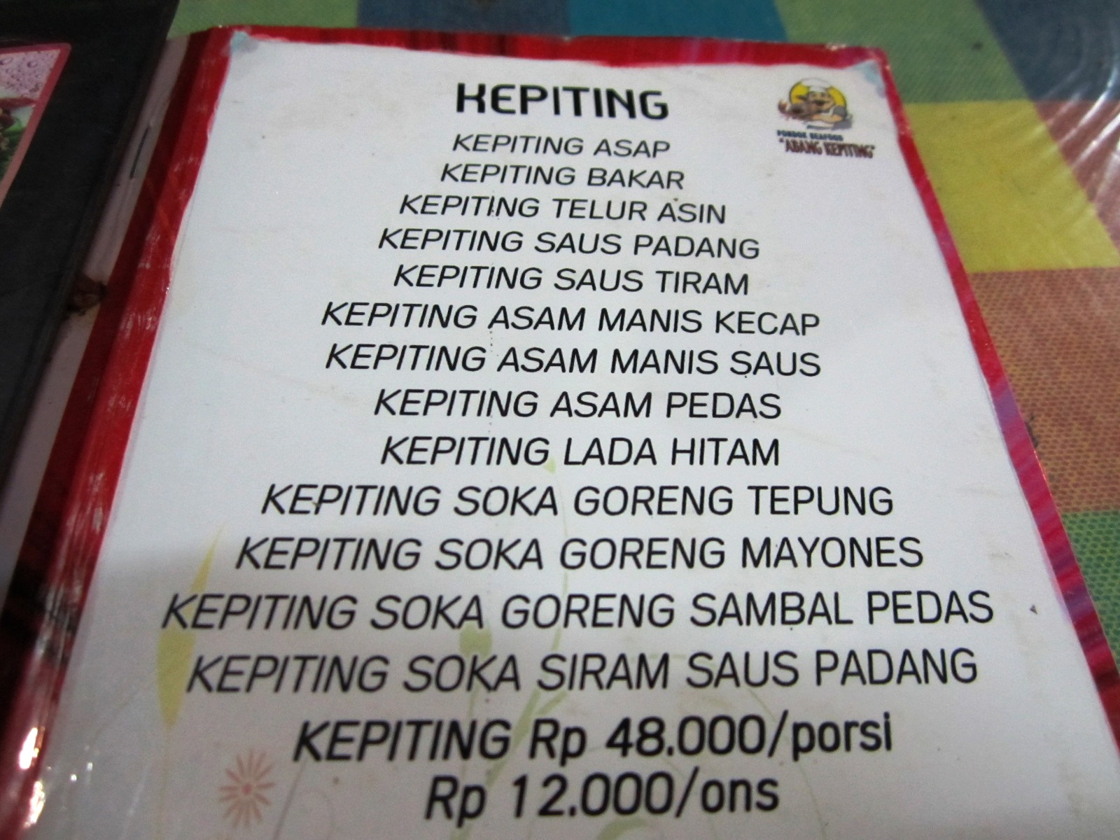 AdeknaKemal Jalan2 & Makan2 :D: Kuliner : Abang Kepiting