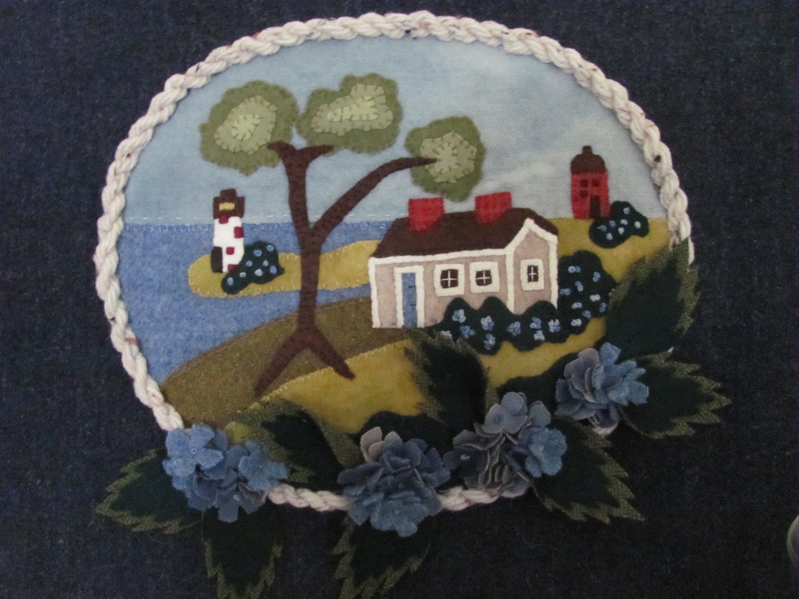 By The Bay Needleart: New Wool Applique Design