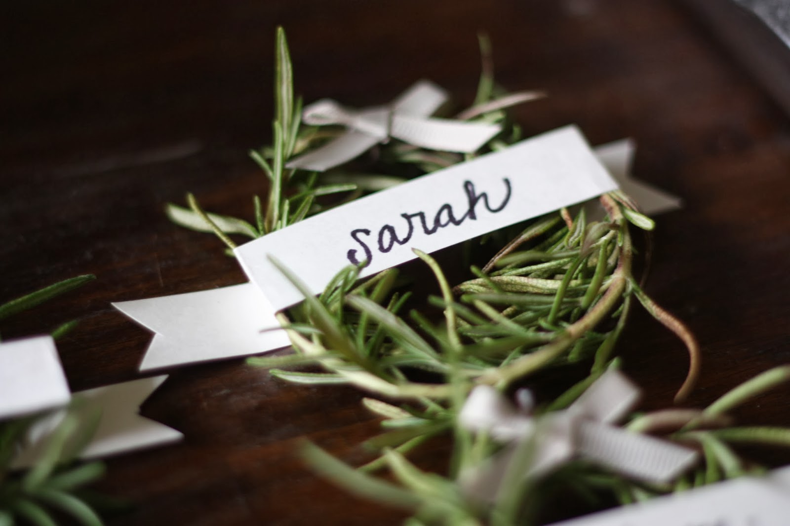 honeysuckle: Mini Rosemary Wreaths