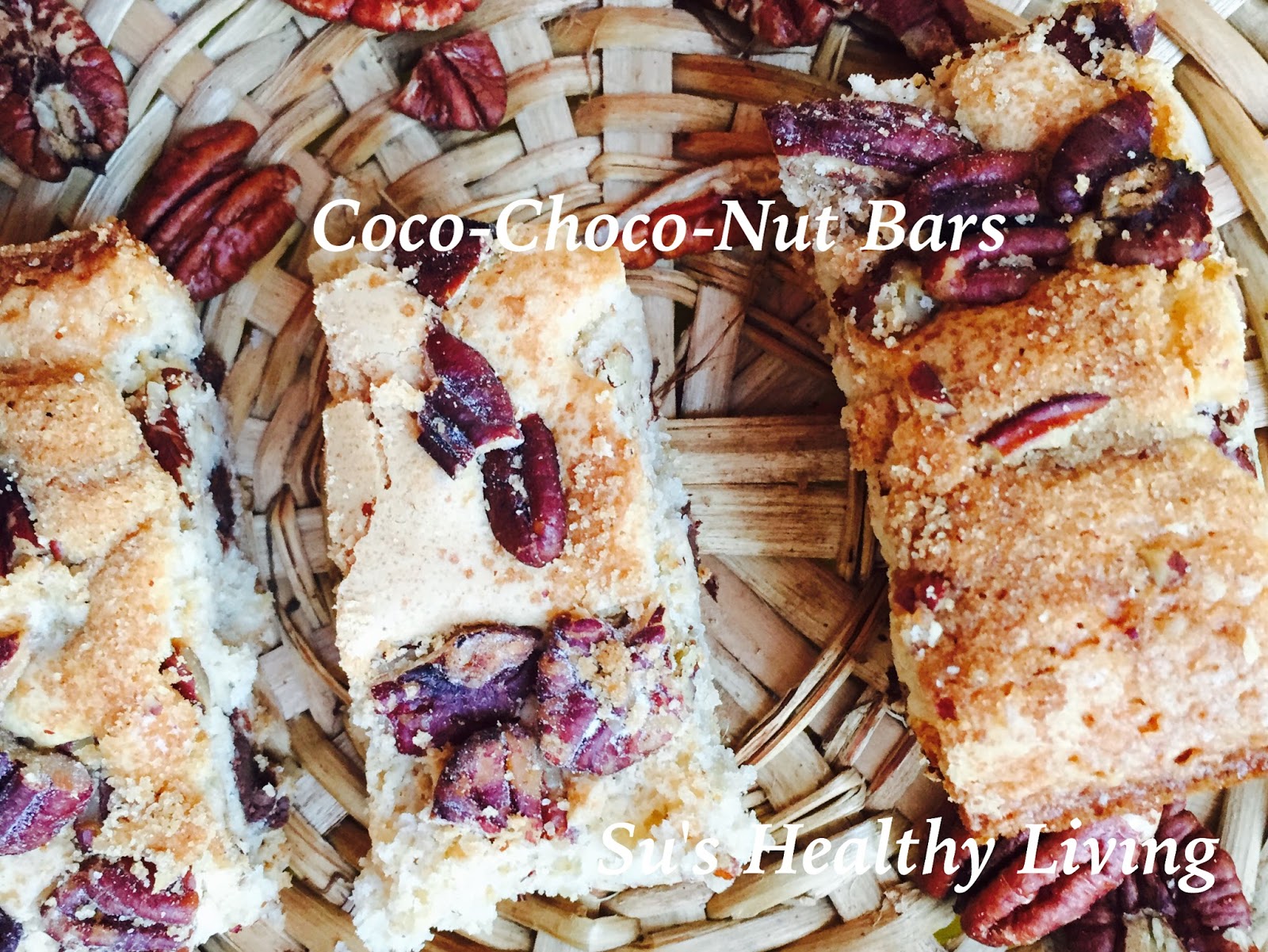 Su'sHealthyLiving: Coco-Choco-Nut Bars ;Meatless Monday