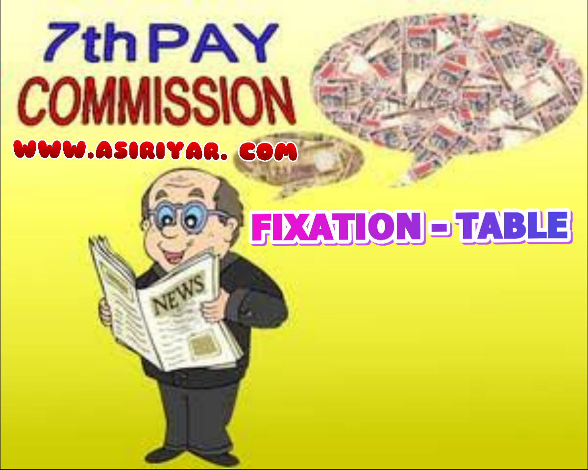 7th - PAY COMMISSION - PAY FIXATION TABLE | CENTRAL GOVT - EMPLOYEES...
