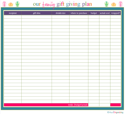 IHeart Organizing: IHeart: Gift Giving