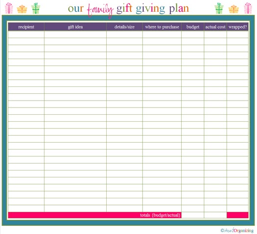 IHeart Organizing: IHeart: Gift Giving