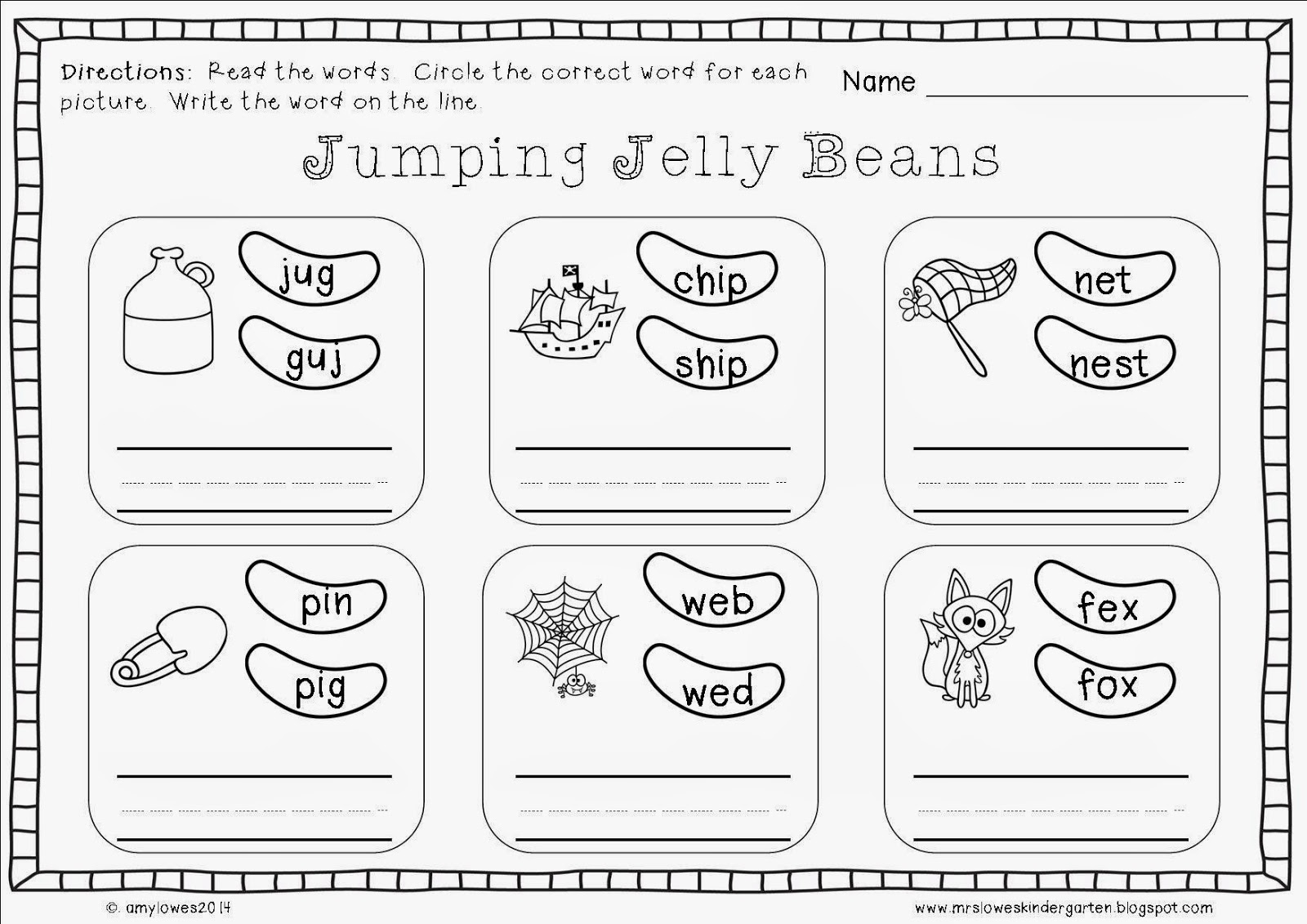 Mrs. Lowes' Kindergarten Korner: No Prep Easter Math and Literacy ...
