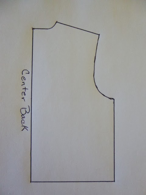 Rhonda's Creative Life: Drafting The Back Fitted Bodice