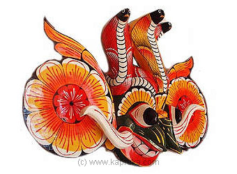 Srilanka Spirit: Traditional Sri Lankan Wooden Masks "Vesmuhunu"