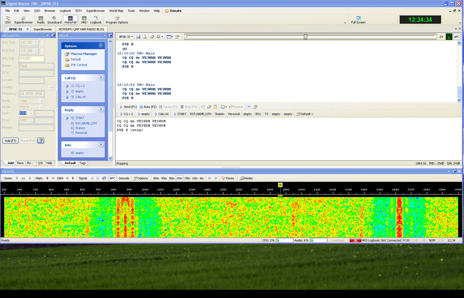PSK31 up and running....... • AmateurRadio.com