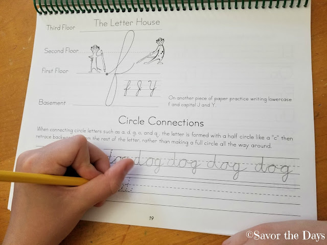 Savor The Days: Learning Cursive with Memoria Press {Review}