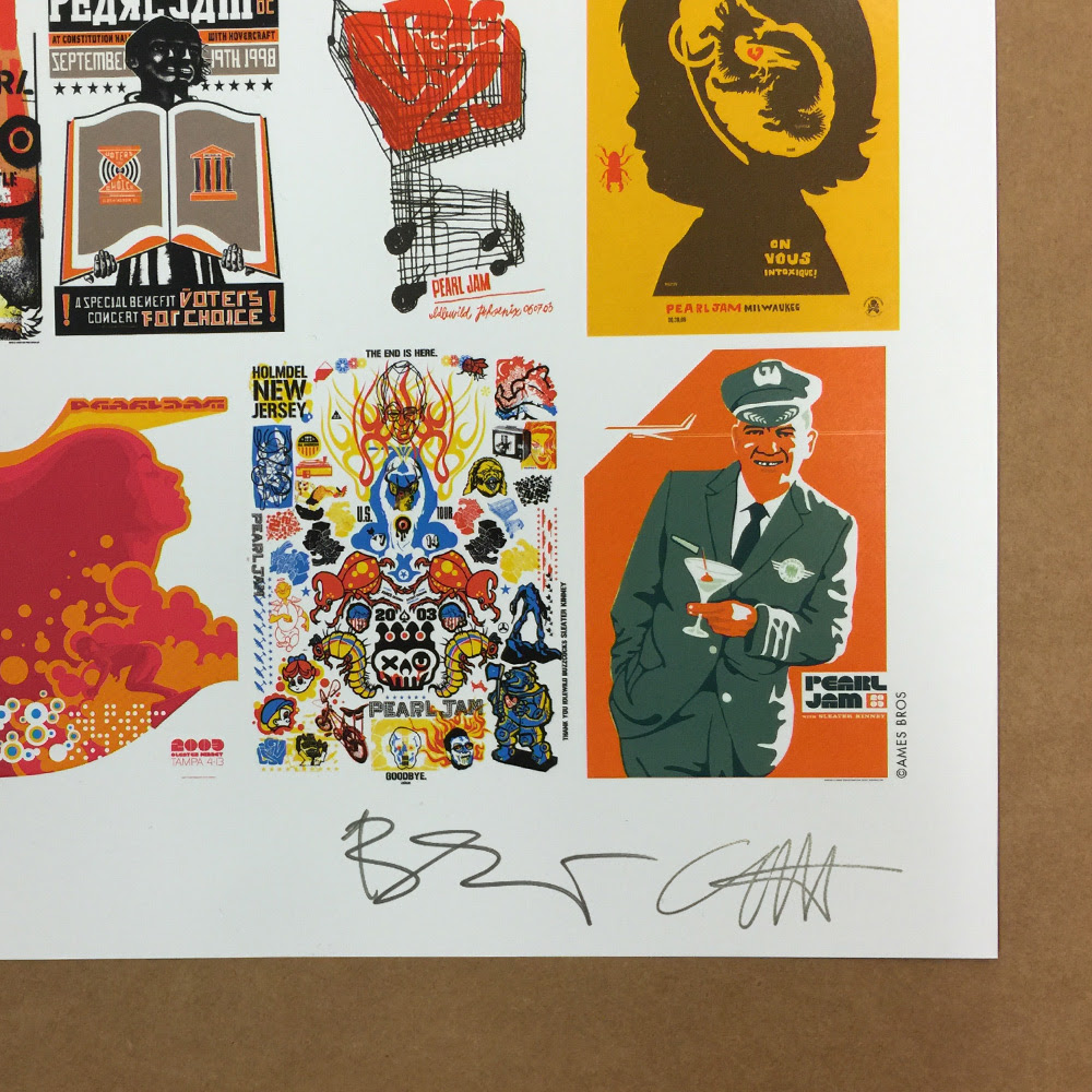 INSIDE THE ROCK POSTER FRAME BLOG: Ames Bros Vs Pearl Jam Poster Volume 1