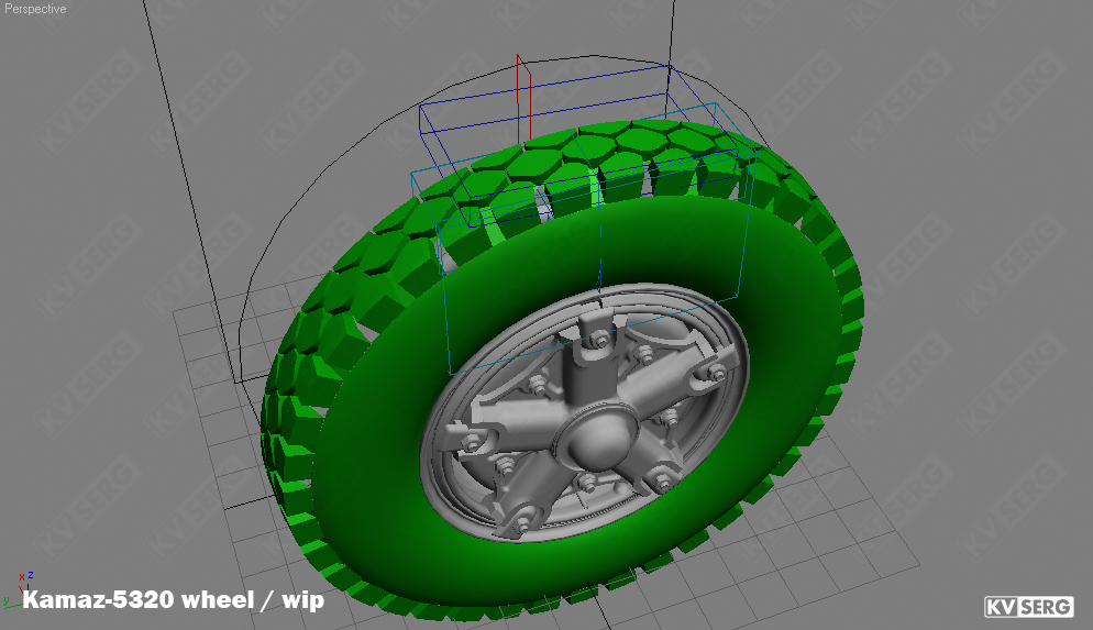 KVSERG ART: Additional images of the model wheel Kamaz-5320