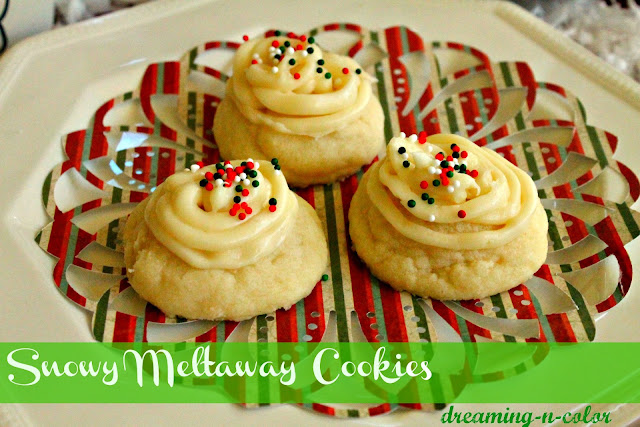 dreamingincolor: Snowy Meltaway Cookies