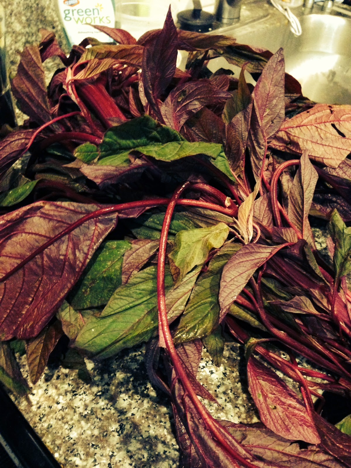 Enteadukkala: ചീര തോരൻ , Red Spinach