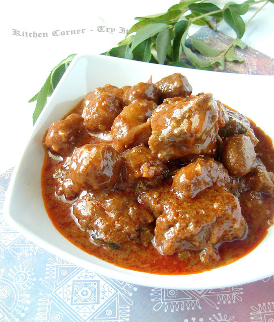 Koorka Irachi Curry/Chinese Potato and Beef Curry