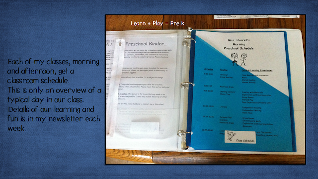 Learn + Play = Pre K: Students Binders Are Ready!