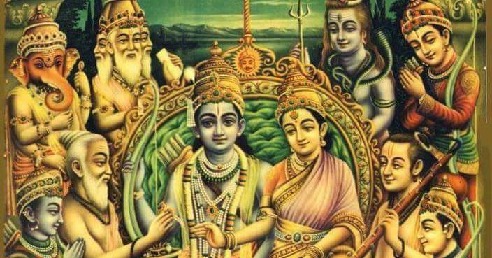 TELUGU WEB WORLD: VINTAGE PIX OF LORD SRI RAMA FAMILY